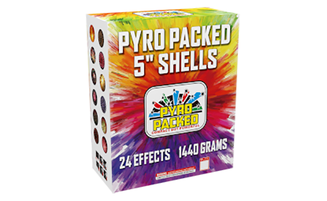 Pyro Packed mortar shells at Fireworks Forever